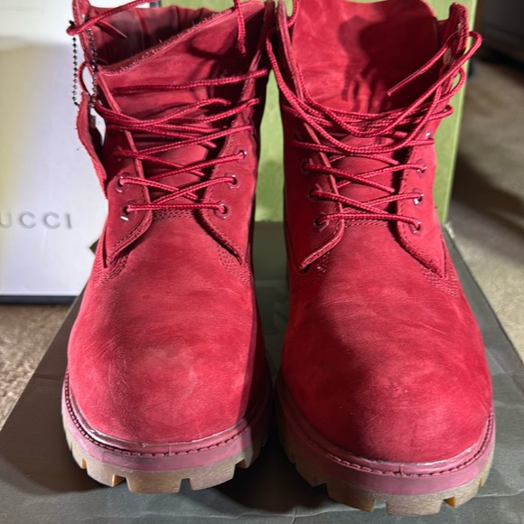 Timberland | Shoes | Used Special Edition Red Timberlands | Poshmark